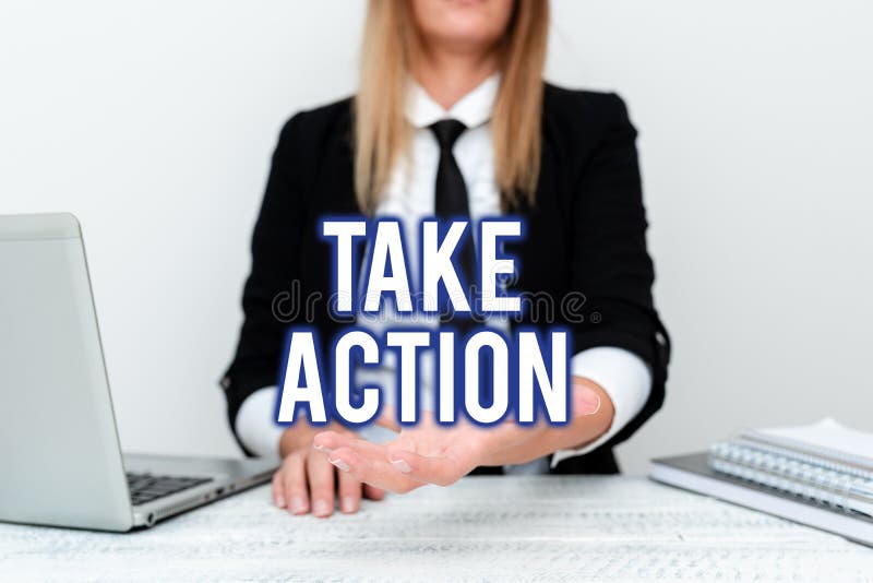 Conceptual Caption Take Action. Concept Meaning Positive Act of Making ...