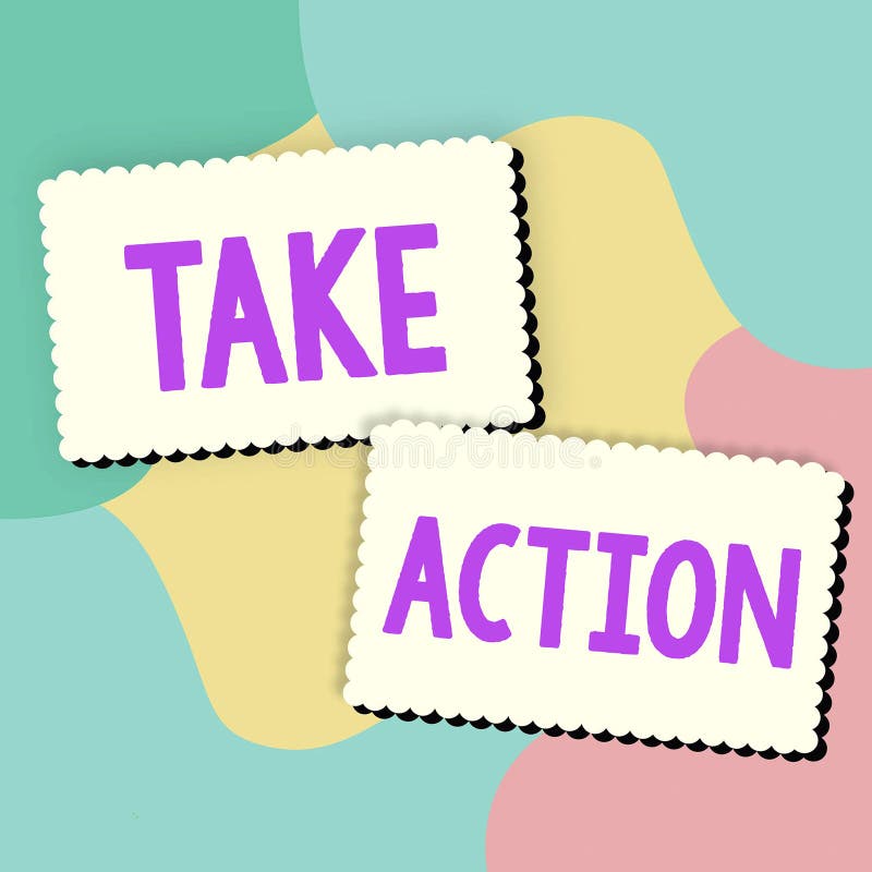 Conceptual Caption Take Action. Concept Meaning Positive Act of Making ...