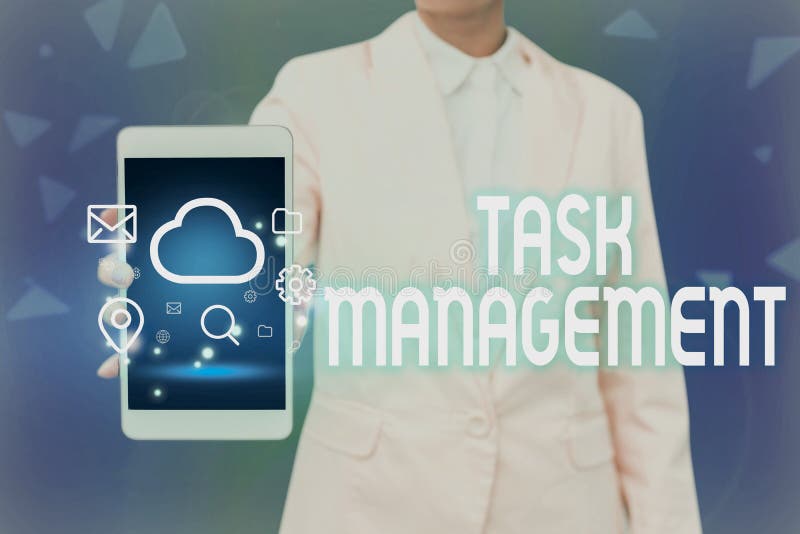 Conceptual Caption Task Management. Word Written on the Process of ...