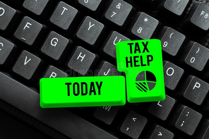 Hand Writing Sign Tax Help. Business Idea Assistance from the ...