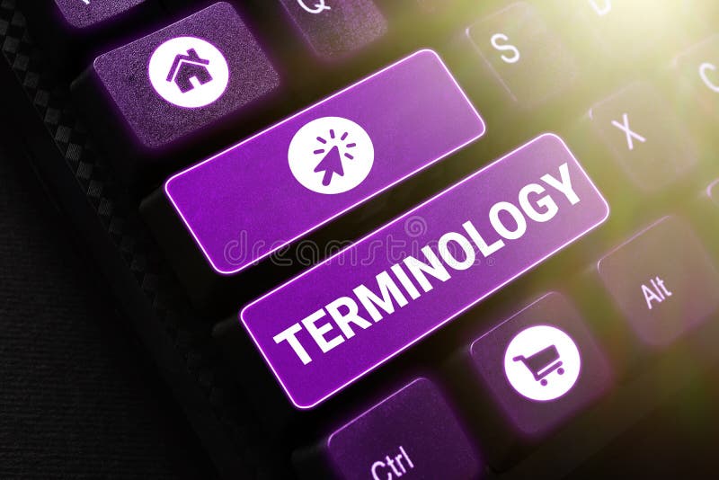 Hand Writing Sign Terminology. Business Approach Terms Used with ...