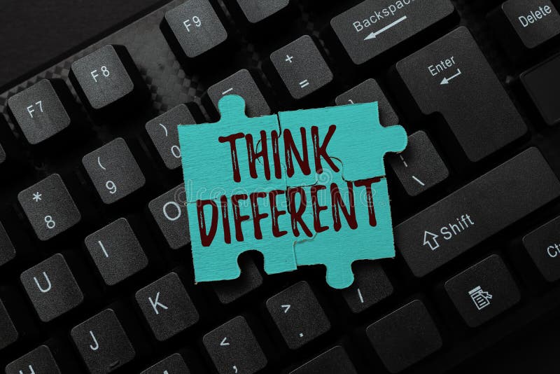 Conceptual Caption Think Different. Internet Concept Be Unique with ... Conceptual Caption Think Different. Internet Concept Be Unique with ...
