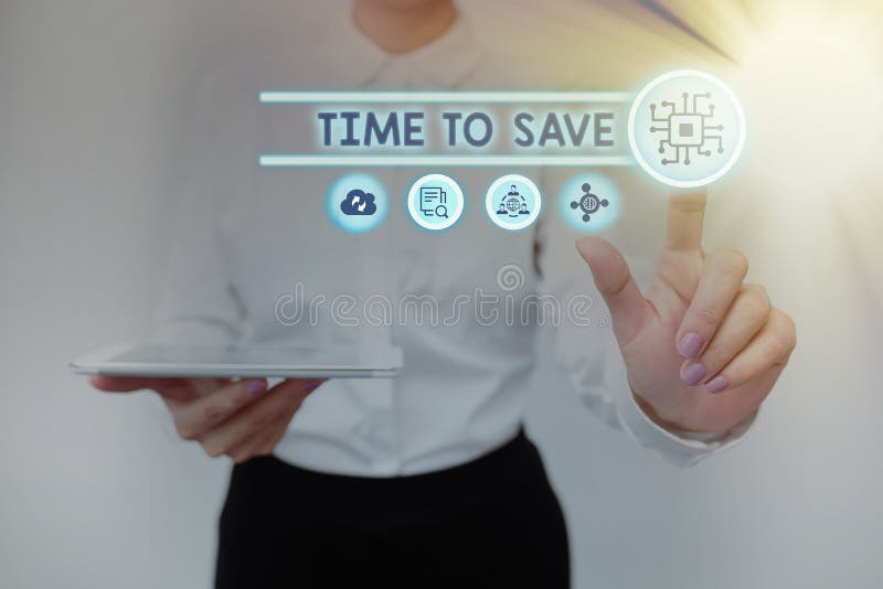 Text Caption Presenting Time To Save. Business Approach To Do Something ...
