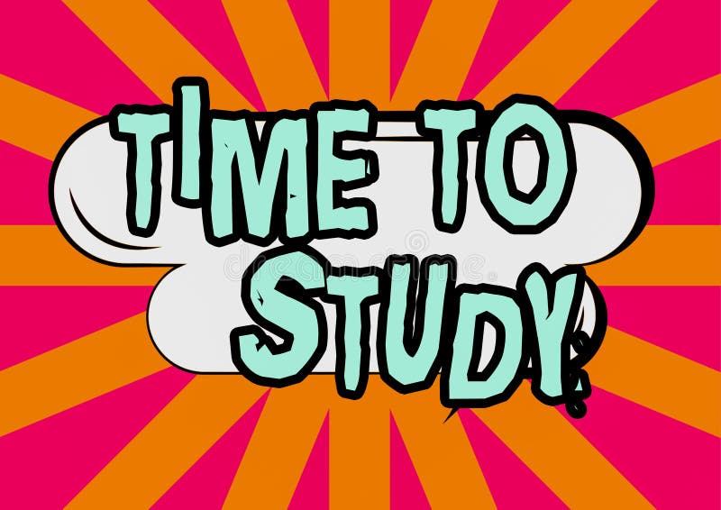 Writing Displaying Text Time To Study. Business Showcase Exams Ahead ...