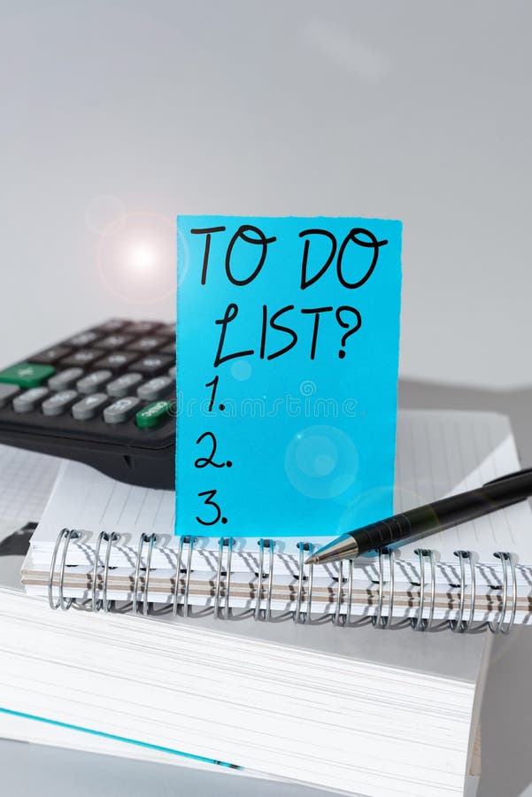 Conceptual Display To Do List Question. Concept Meaning Series of Task ...