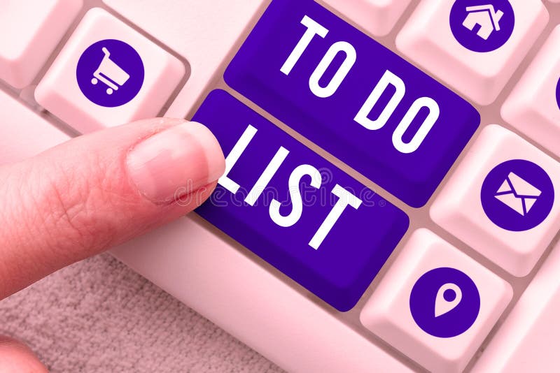 Writing Displaying Text To Do List. Business Concept a Structure that ...