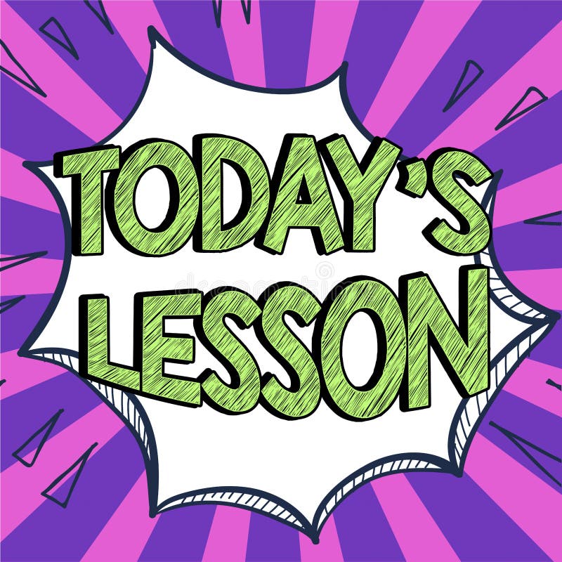 Text Sign Showing Today S Lesson. Word for Ask Assigned for Individual ... Text Sign Showing Today S Lesson. Word for Ask Assigned for Individual ...