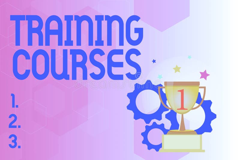 Writing Displaying Text Training Courses. Business Concept is Series of ...