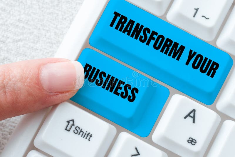 Conceptual Caption Transform Your Business. Internet Concept Modify ... Conceptual Caption Transform Your Business. Internet Concept Modify ...
