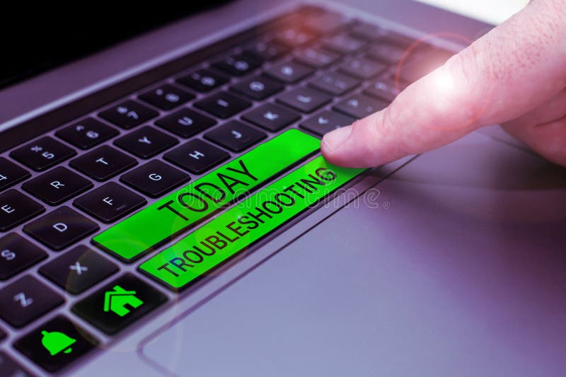 Conceptual Caption Troubleshooting. Business Idea an Act of ...