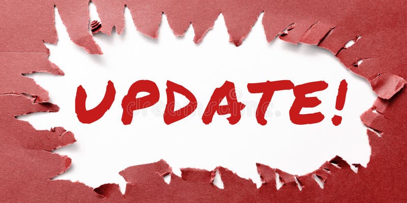 Hand Writing Sign Update. Internet Concept Make Something More Modern ...