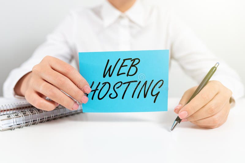 Text Caption Presenting Web Hosting. Internet Concept Business Allowing ...