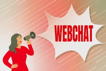 Webchat Stock Illustrations – 145 Webchat Stock Illustrations, Vectors ...