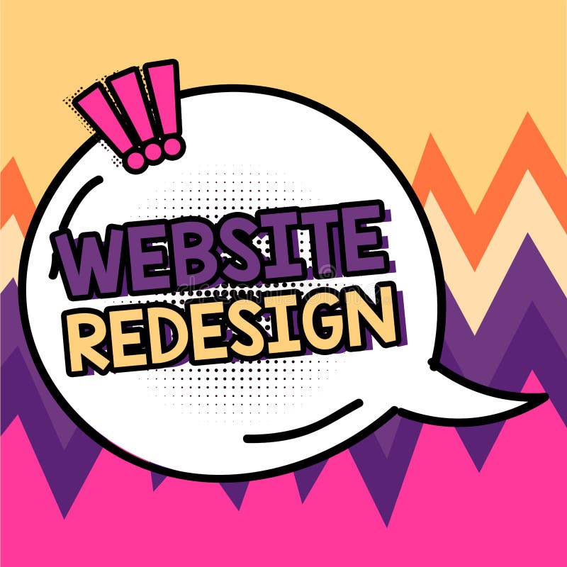 Text Showing Inspiration Website Redesign. Concept Meaning Modernize ...