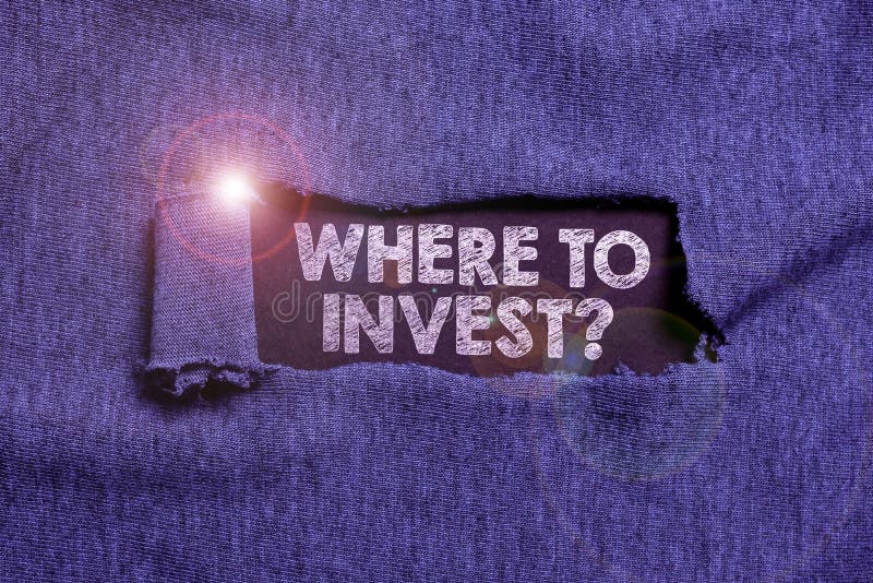 Conceptual Caption Where To Invest Question. Word Written on ... Conceptual Caption Where To Invest Question. Word Written on ...