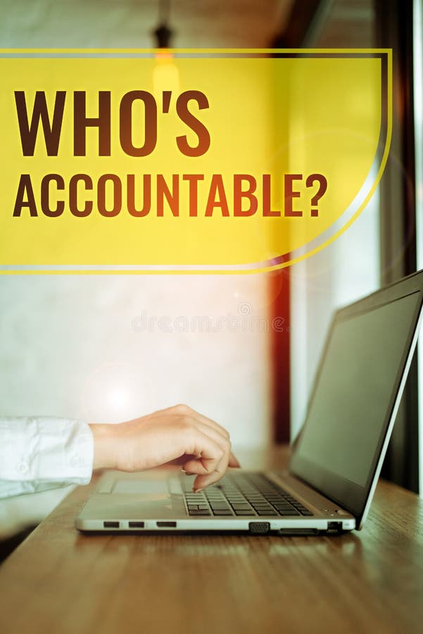 Conceptual Caption Who S Accountable. Word for Answerable for Something ...