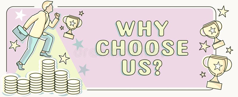 Conceptual Caption Why Choose Us Question. Business Concept Reasons for ... Conceptual Caption Why Choose Us Question. Business Concept Reasons for ...
