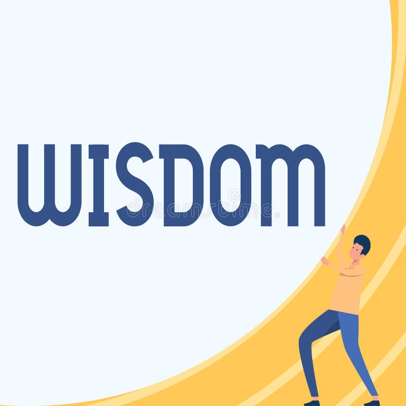 Text Showing Inspiration Wisdom. Word Written on Quality Having ...