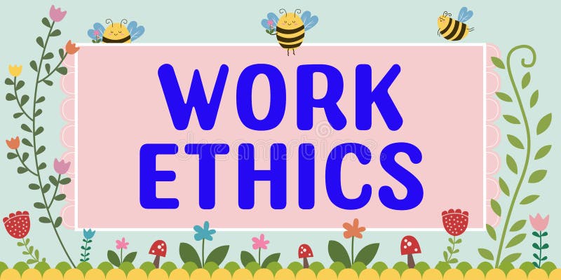 Conceptual Caption Work Ethics. Business Idea a Set of Values Centered ... Conceptual Caption Work Ethics. Business Idea a Set of Values Centered ...
