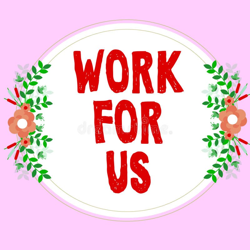 Conceptual Caption Work for Us. Word Written on Invitation To Join a ... Conceptual Caption Work for Us. Word Written on Invitation To Join a ...