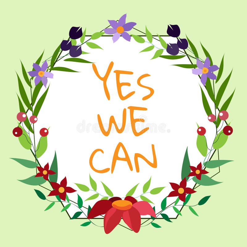 Conceptual Caption Yes we Can. Word Written on Motivation To Do ... Conceptual Caption Yes we Can. Word Written on Motivation To Do ...