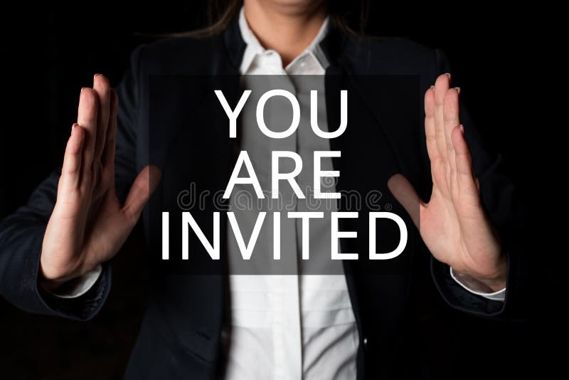 Conceptual Caption You are Invited. Business Idea Receiving and ... Conceptual Caption You are Invited. Business Idea Receiving and ...