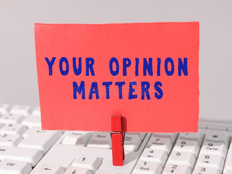 Conceptual Caption Your Opinion Matters. Business Overview To Have Your ... Conceptual Caption Your Opinion Matters. Business Overview To Have Your ...