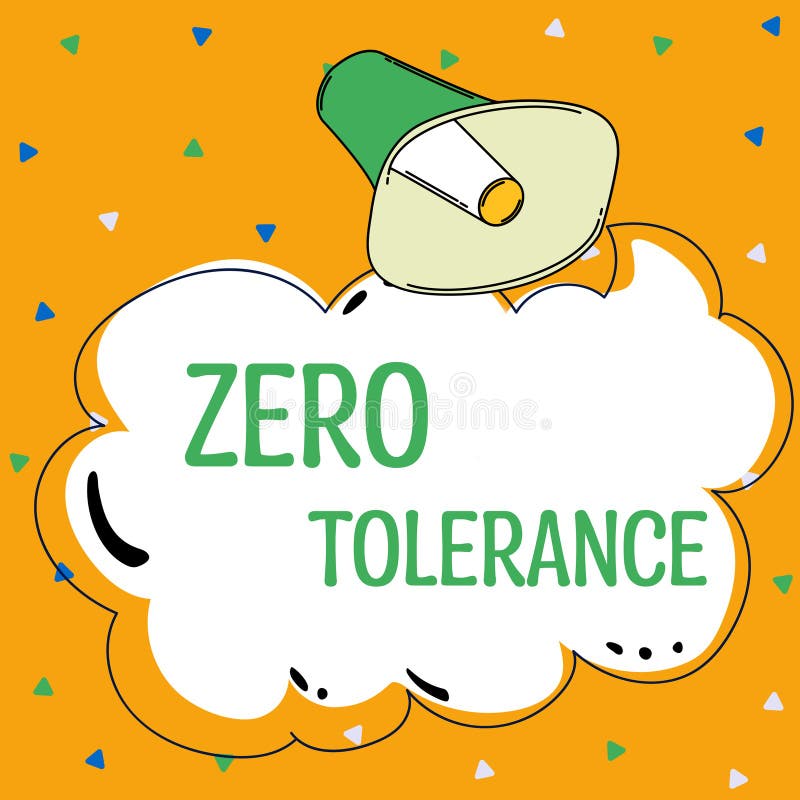 Conceptual Caption Zero Tolerance. Conceptual Photo Refusal To Accept ...