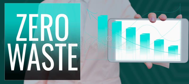 Conceptual Display Zero Waste. Business Approach Industrial ...