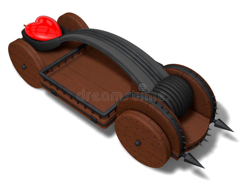 Conceptual catapult design stock illustration. Illustration of machine ...