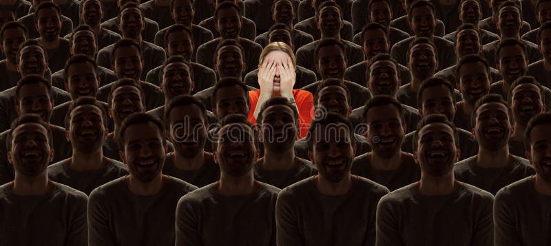 Crowd Of Identical People