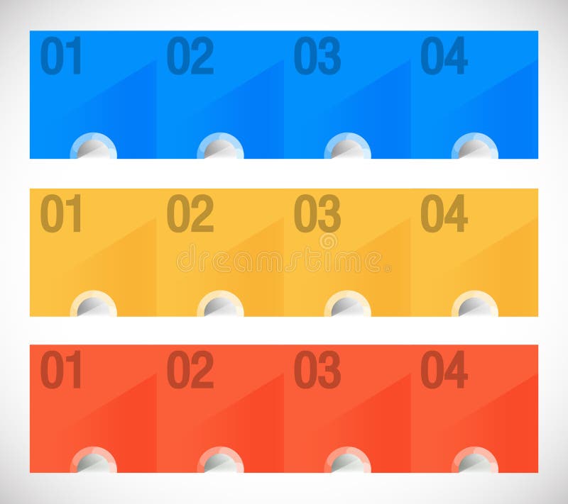 Conceptual color panels stock vector. Illustration of infographic ...