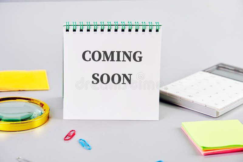 Conceptual Coming Soon Symbol. Copy Space Stock Photo - Image of ...
