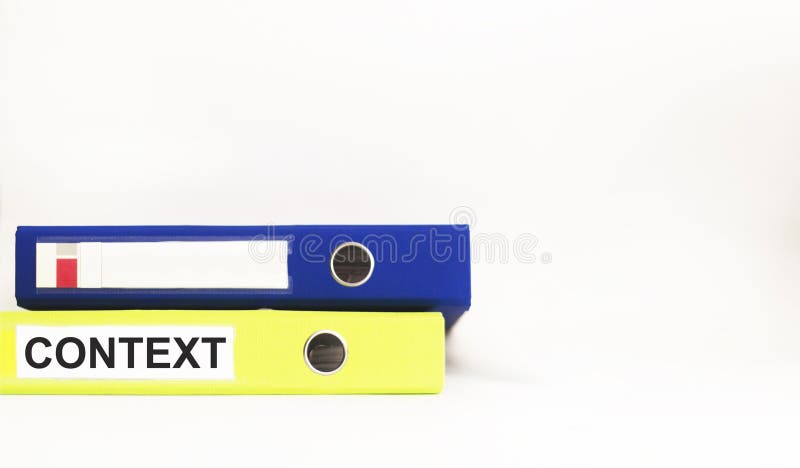 A Conceptual Contextual Symbol. the Context Word Written on the Folder ...