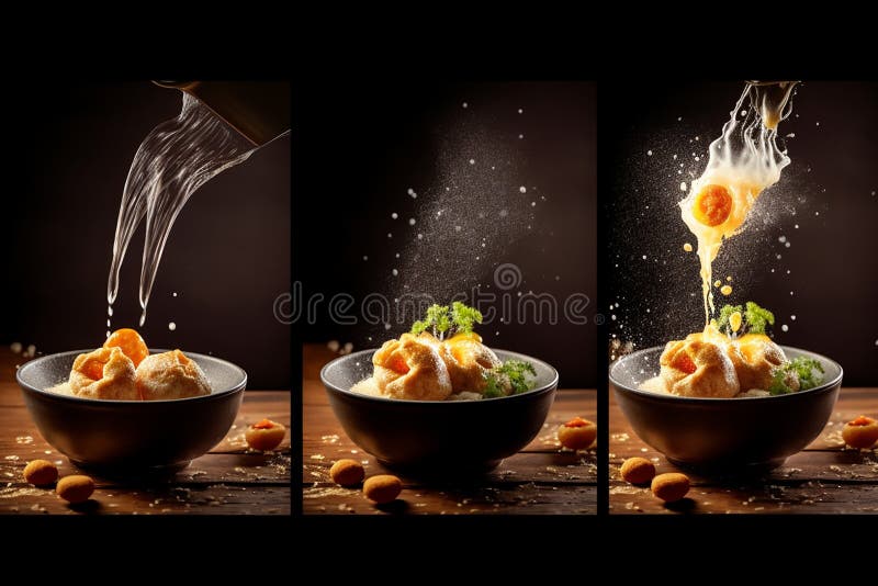 Conceptual Culinary Photo Exploring Flavor Explosion Stock Illustration ...