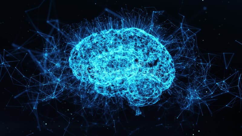 Digital Brain Artificial Intelligence Network Connection 02 4K Stock ...