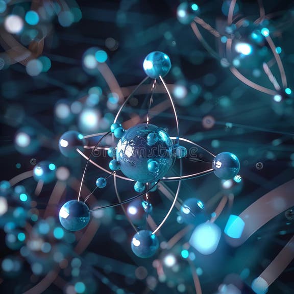 20 Conceptual 3D Artwork of Atom Microscopic Nanotech Molecular ...