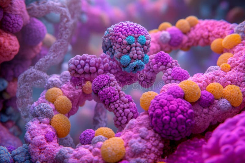 A Conceptual 3D Image Showing DNA Damage, Associated with Disease ...