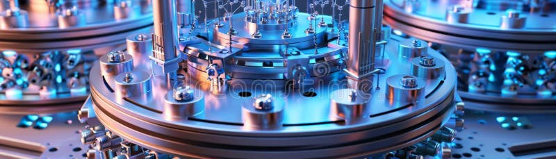 81 Conceptual 3D Render of Advanced Quantum Computer Technology Stock ...