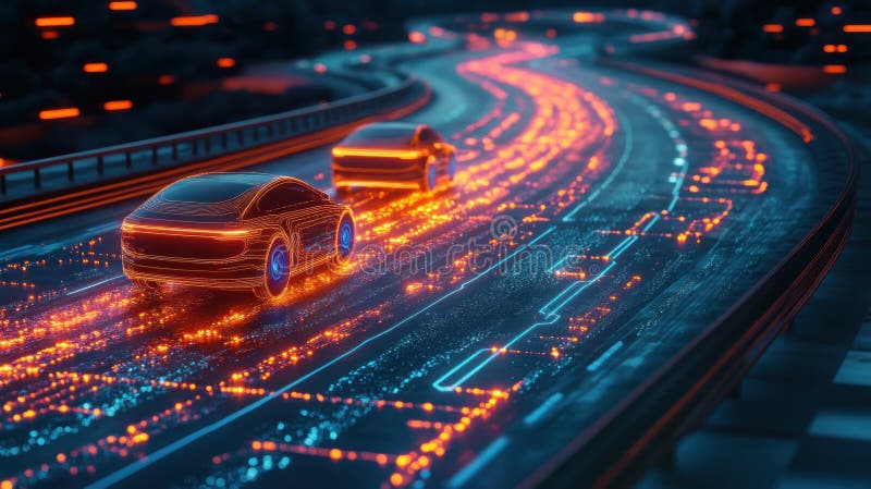 Futuristic Autonomous Cars Driving on Digital Road Network with Data ...