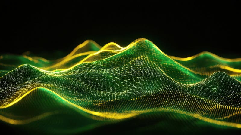 Conceptual Data Analytics Background with Vibrant Wave Patterns Stock ...