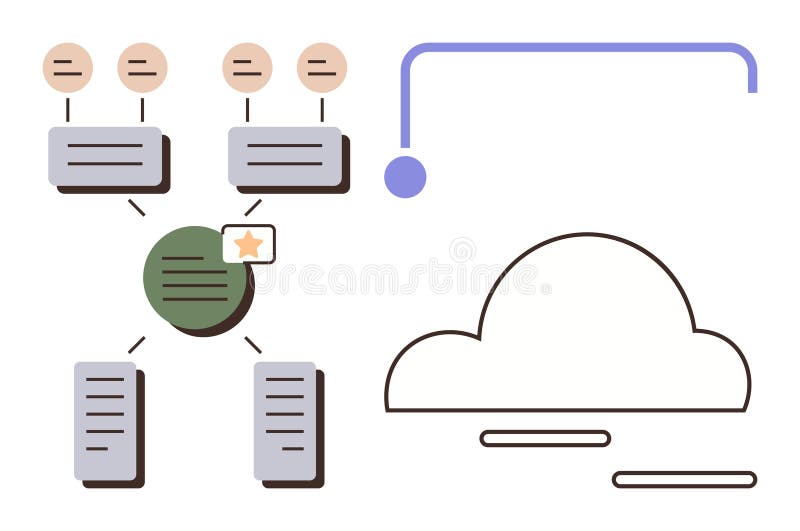Conceptual Data Flow Diagram with Cloud Connectivity and Hierarchical ...