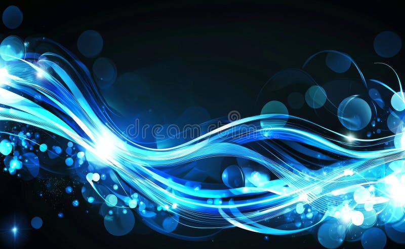 A Conceptual Depiction of a Cosmic Web Adorned with Blue Lights Against ...