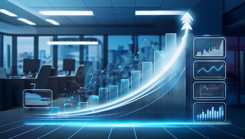 Conceptual Depiction of Growth in a Hyper-modern Office with ...