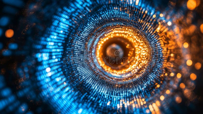 Conceptual Depiction of a Massive Particle Collider Creating a Vortex ...