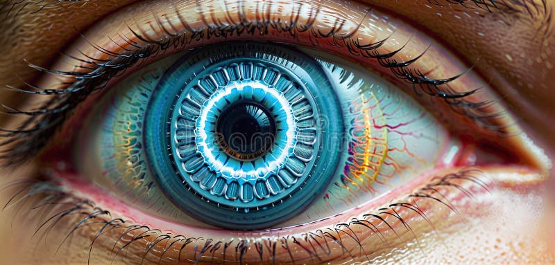Conceptual Design of an Artificial Human Eye with a Technically Drawn ...