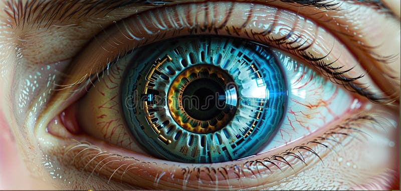 Conceptual Design of an Artificial Human Eye with a Technically Drawn ...