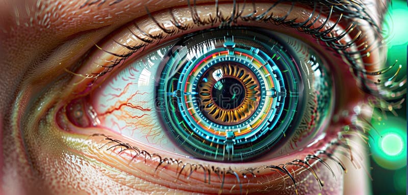 Conceptual Design of an Artificial Human Eye with a Technically Drawn Iris To Illustrate Medical ...