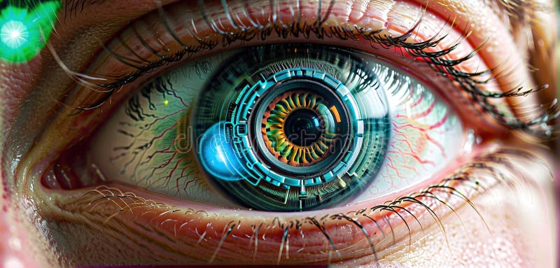 Conceptual Design of an Artificial Human Eye with a Technically Drawn ...