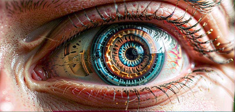 Conceptual Design of an Artificial Human Eye with a Technically Drawn ...